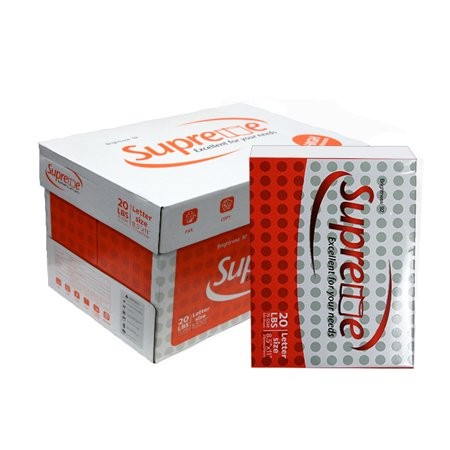 Paper Copy 8.5x11 20# White Pacesetter 97 Brightness 500/RM 10/CS 40 ...