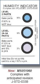 Humidity Indicator 3 Spot 2x3 30/40/50% Meets MS2003-2 125/CN ...